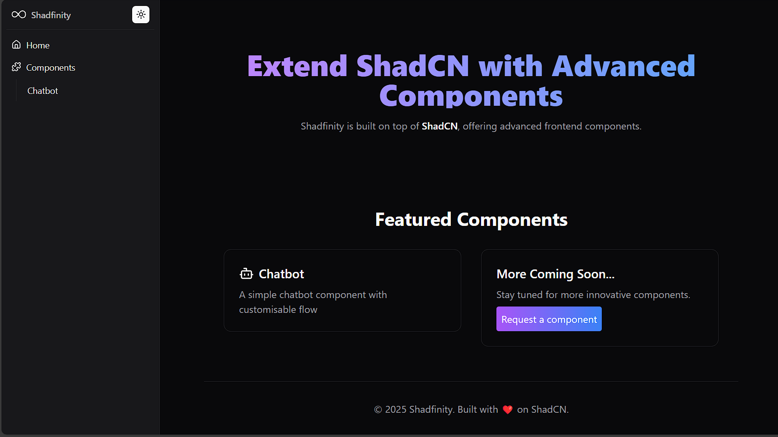 Shadcn Chatbot Component